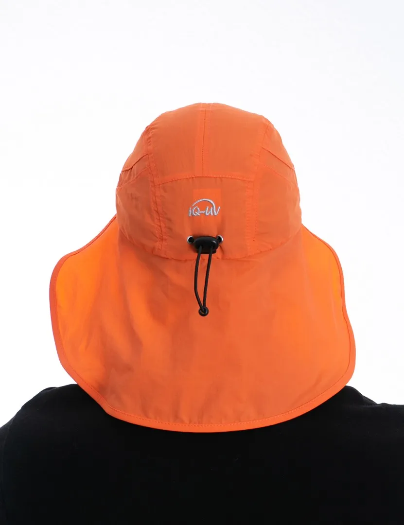 UV Schutz Kappe iQ mit Nackenschutz | orange | D16911